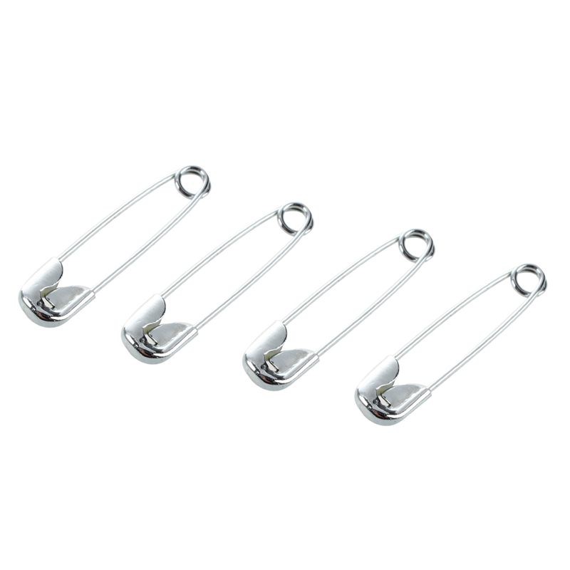 Office Home Mini Sized Coiled Design Silver Tone Safety Pins ...