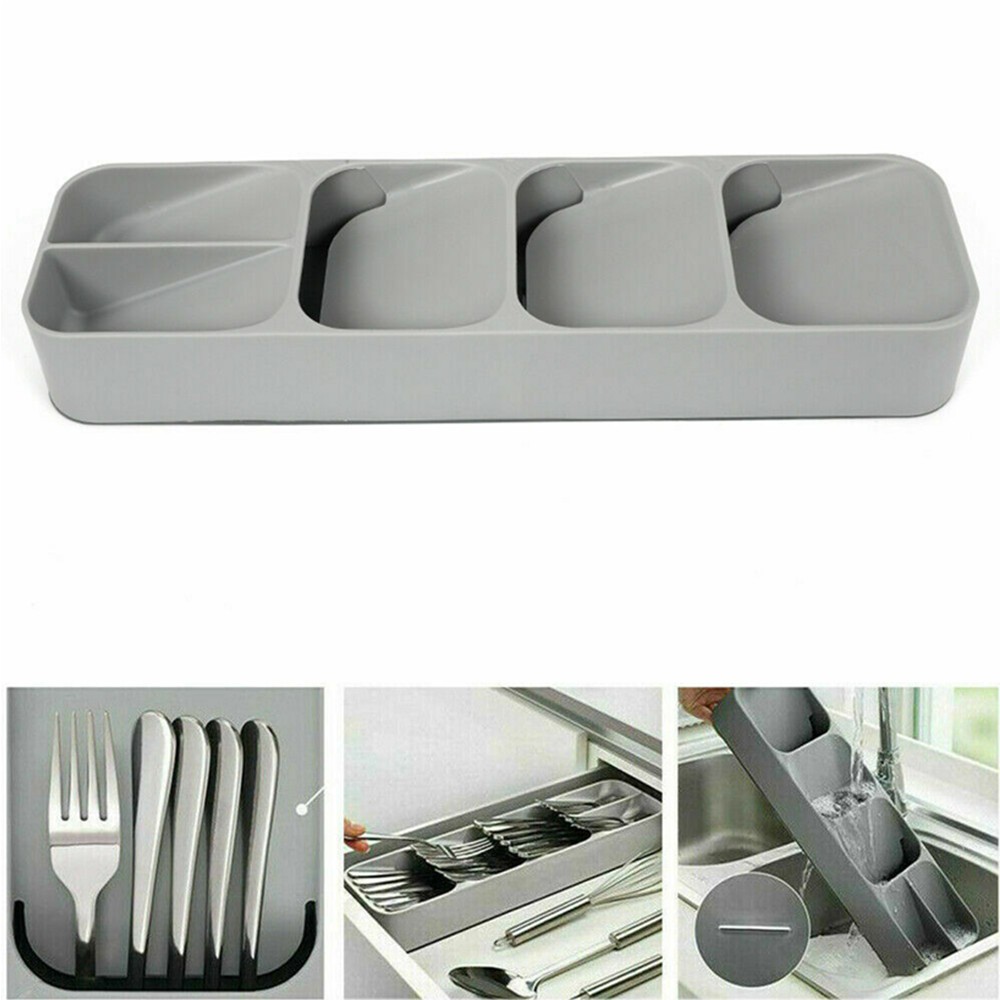 [Buildvcitor] Kitchen Tray Insert Cutlery Spoon Divider Organizer ...