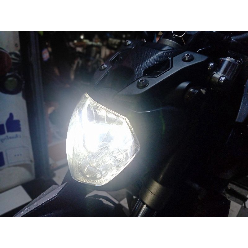ไฟหน้าLED MT07 หลอดไฟหน้าLEDตรงรุ่นYamaha MT07แถมไฟหรี่สีขาว1ดวง ...