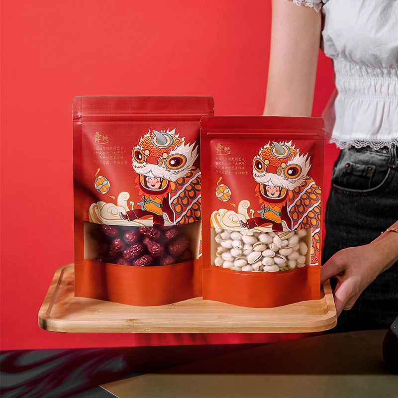 CNY Nut Cookie Sealed Bag 2022 New Year Snack Ziplock Festivel ...