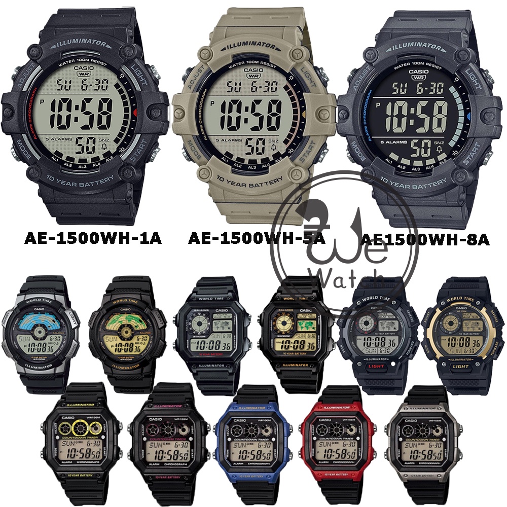 CASIO ของแท้ รุ่น AE-1500WH AE-1100W AE-1200WH AE-1300WH AE-1400WH ...