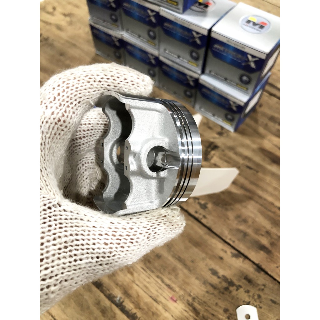 ลูกสูบไมตรอน-เอ็กซ์ ( ของแท้ ) หัวนูน ทรงแข่ง ขนาด57-66 ( สลัก14มิล ...