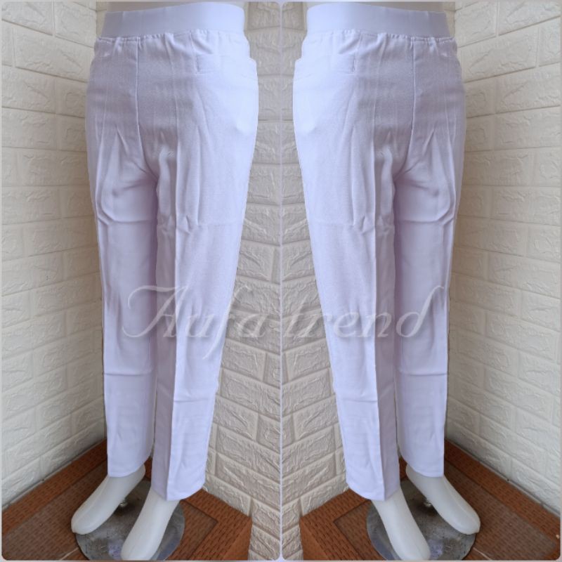 Aufa กางเกงทํางาน เอวยาง สีขาว สําหรับผู้หญิง - aufatrend.th - ThaiPick