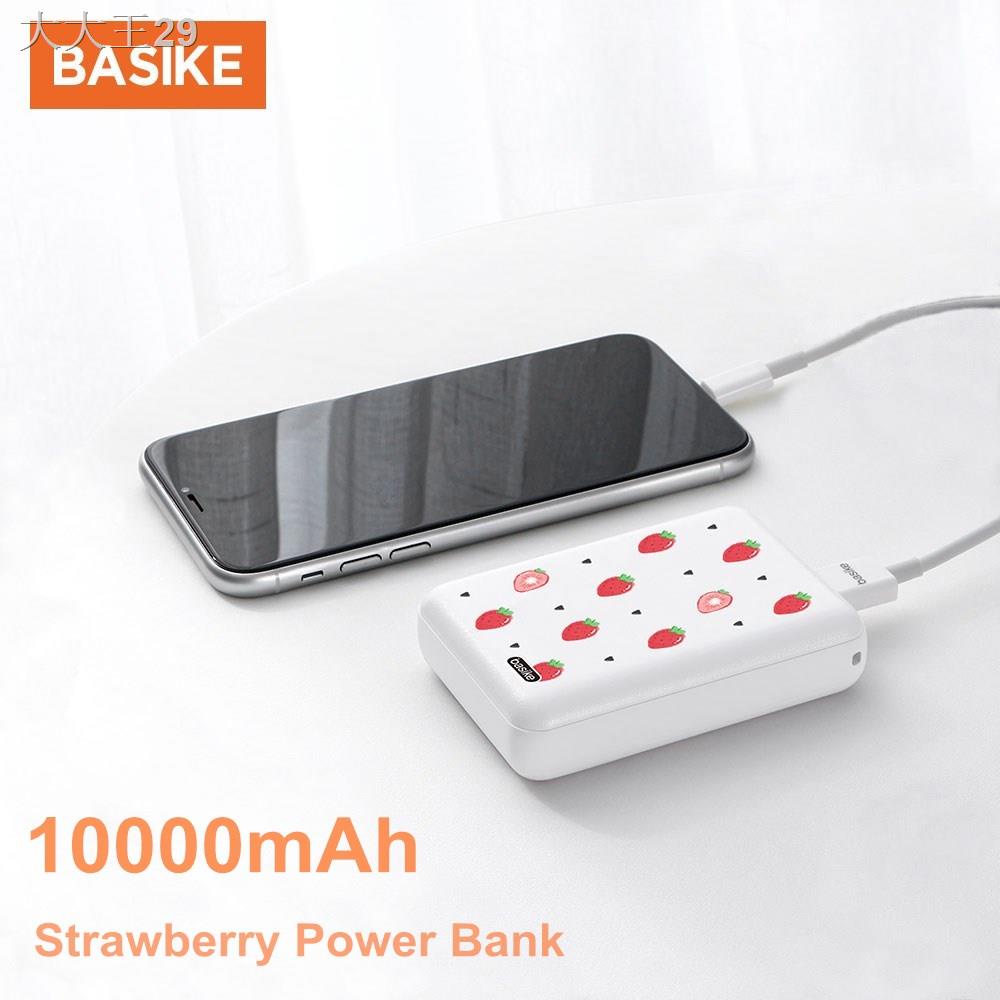 ♀BASIKE Mini Power Bank 10000mAh Portable Battery Rechargeable Battery ...