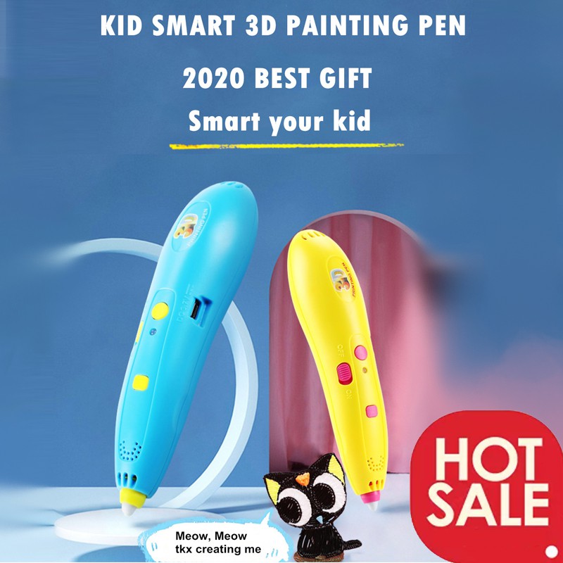 【Ready Stock】2020 upgraded new 3D Printing 3D painting pen 3D Printer ...