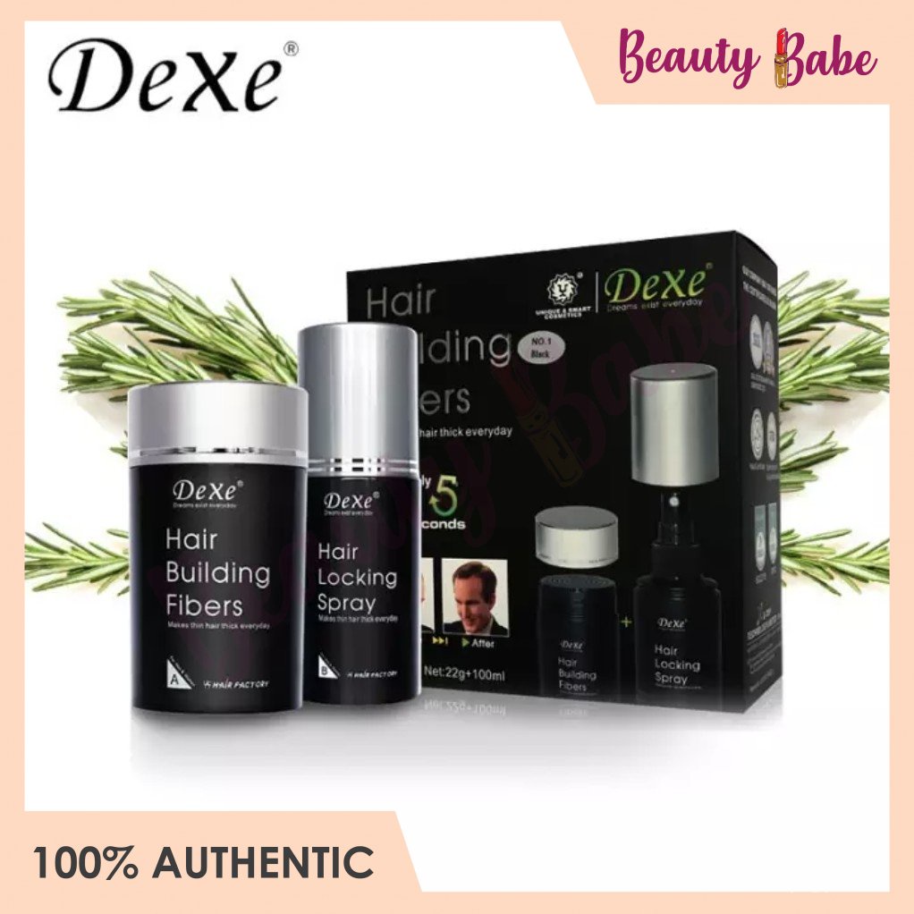 2021DEXE Color Original Hair Building Fiber 22g with 100ml Hair Locking ...