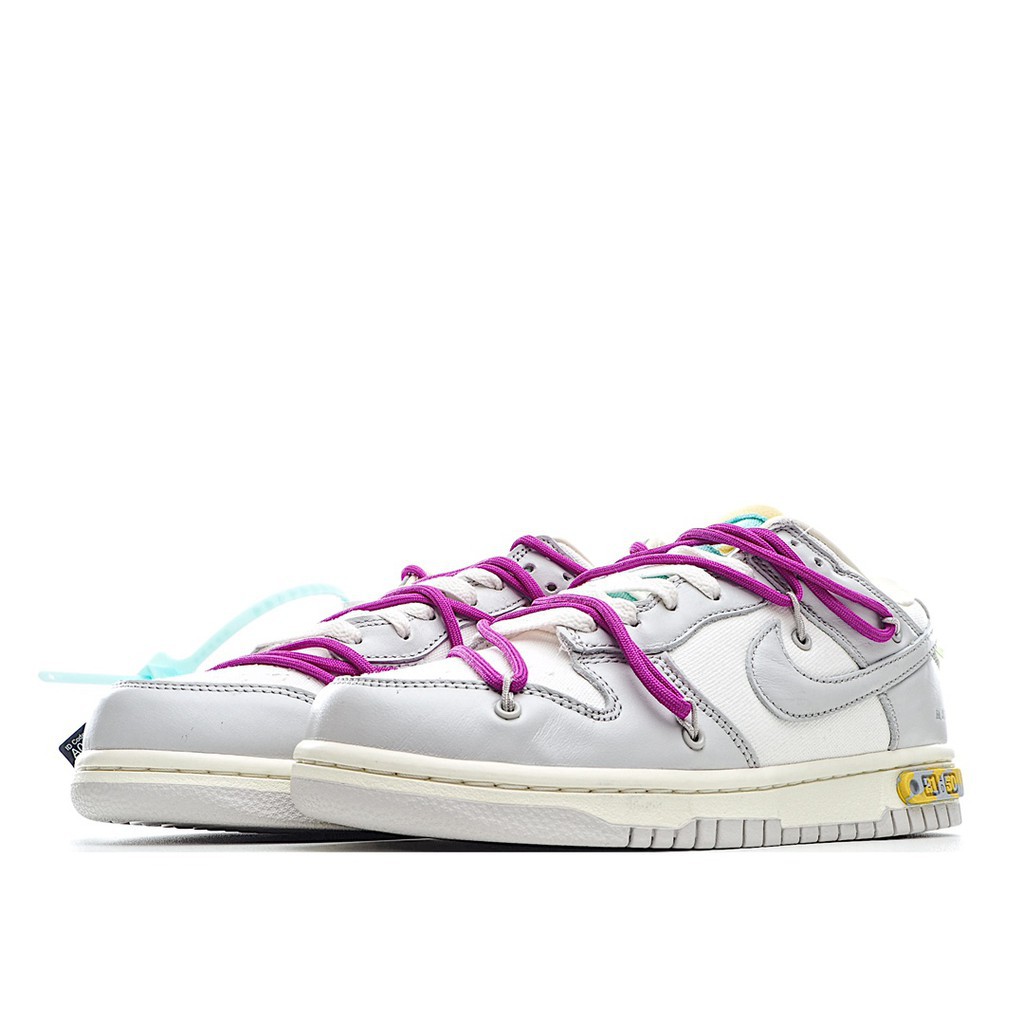 Nike 00ff-White x Dunk Low“21 of 50” OW White ash Retro basketball ...
