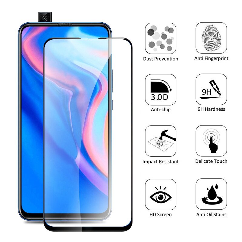 case for huawei y9 prime 2019 cover tempered glass screen protector on ...