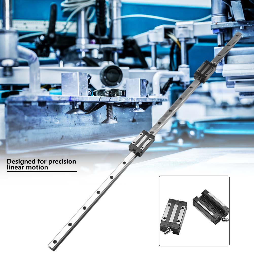 2pcs HGR20 1000mm Linear Guide Rail + 4pcs Carriages Bearing Block ...