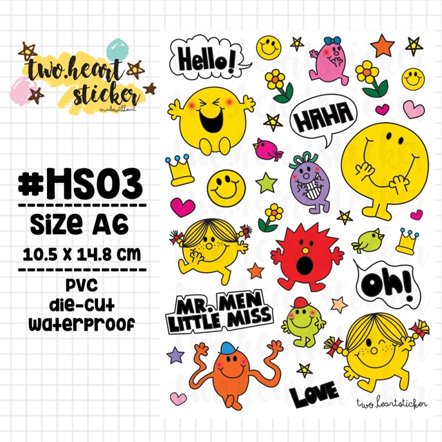 MR.Men little miss Sticker | Shopee Thailand