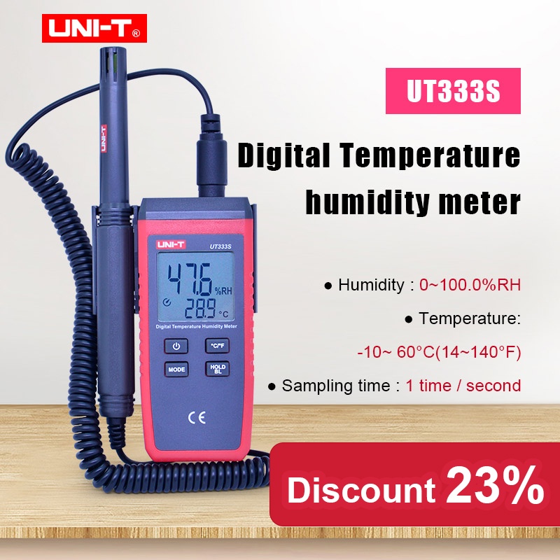 体温枪UNIT UT333 handheld temerature and humidity meter digital industrial ...