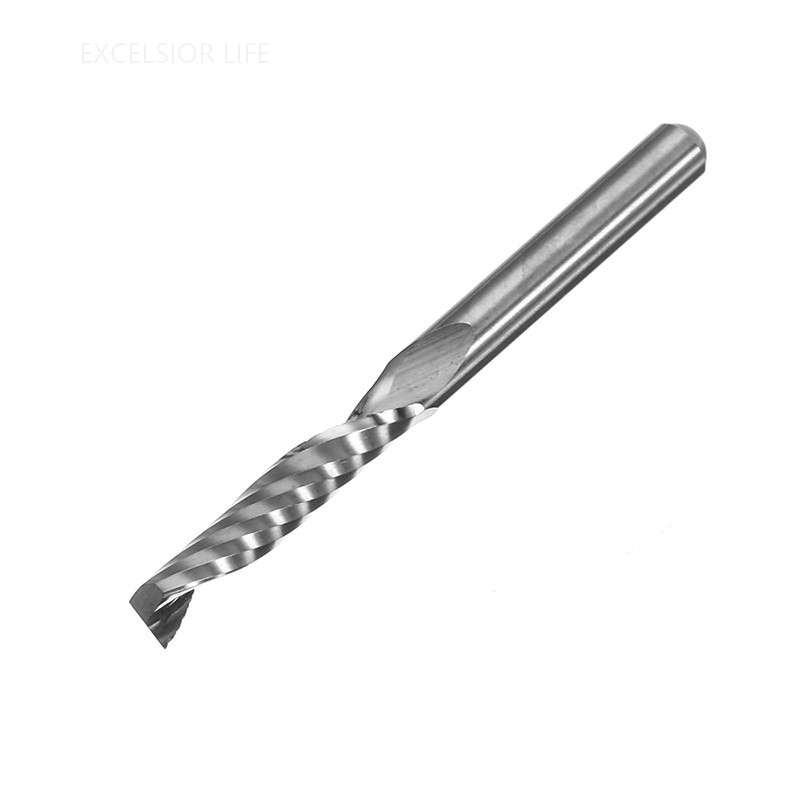 Readystock 10PCS 1/8" 17mm Carbide Flat Nose End Mill CNC Router Bits ...