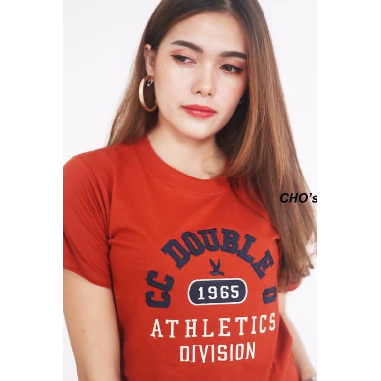 สินค้าขายดี เสื้อยืดงานปัก -งานป้ายห้อย CC -OO DIVISION Cotton100 ...