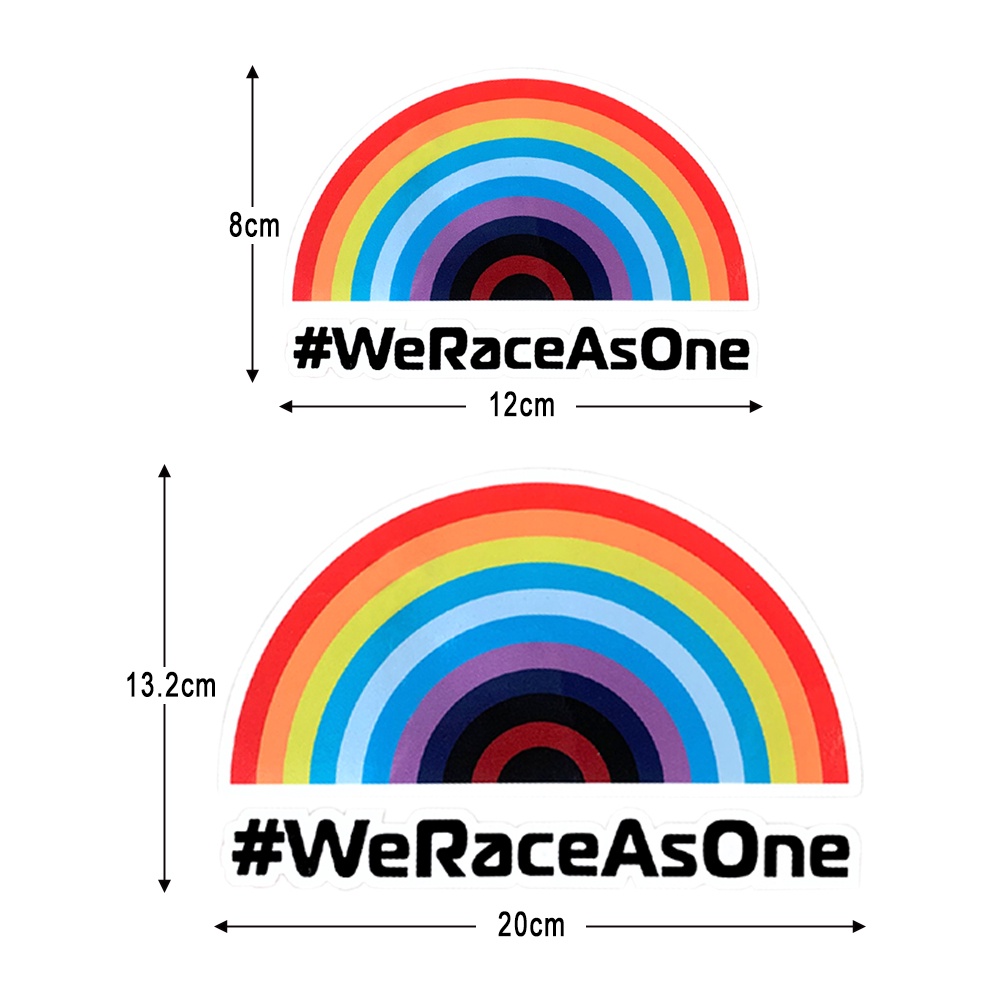 มอเตอร์สปอร์ต รุ้ง WeRaceAsOne สติ๊กเกอร์ F1 รถจักรยานยนต์ ทีม รถ รูป ...