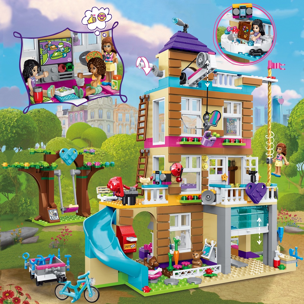 ใช้งานร่วมกับ LEGO Girls Edition Building Blocks Big Singer House Villa ...