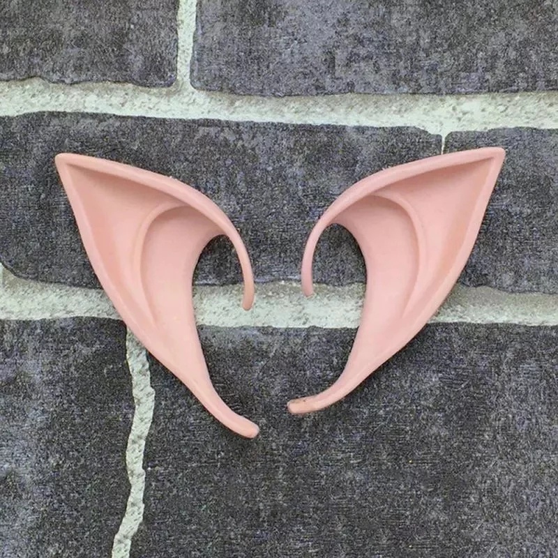 ของแท้ 100 1Pair Halloween Latex Elf Ears High Simulation Soft Harmless ...