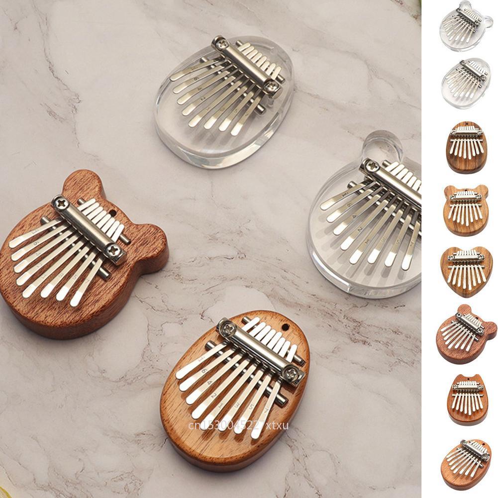 Mini Kalimba 8 Keys Cute Thumb Piano Finger Keyboard Musical Instrument ...