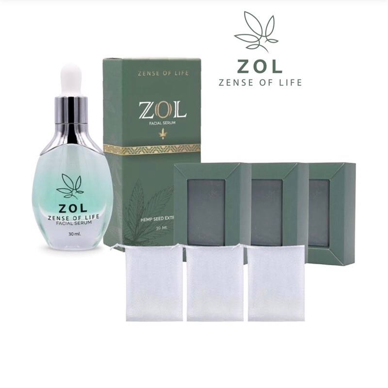 SET ZOL SERUM 30ml. 1 ขวด ฟรีสบู่ 50g. 3 ก้อน ฟรีตาข่ายตีฟอง 3 ชิ้น ...