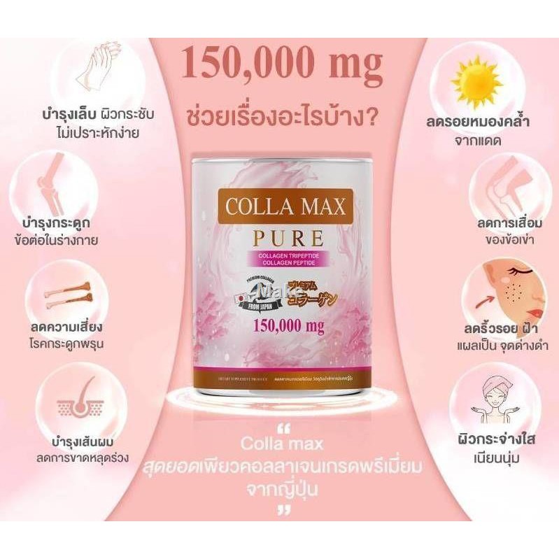 พร้อมส่งCOLLA MAX PURE คอลล่าแม็กซ์เพียว คอลลาเจน Collagen คอลลาเจน ...