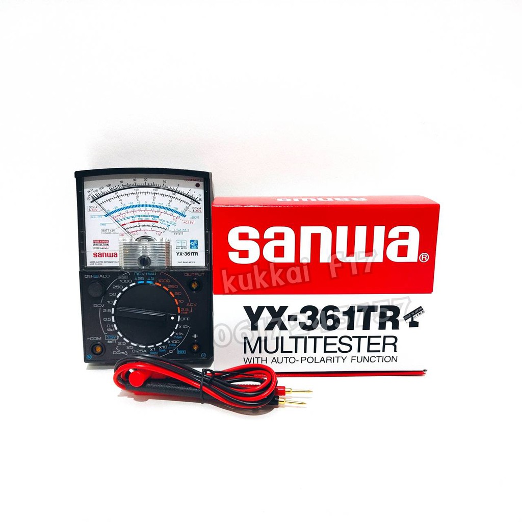 มิเตอร์ Sanwa อนาล็อก มัลติมิเตอร์ รุ่น YX-361TR มิเตอร์ เข็ม เครื่องวัดแรงดันและกระแสไฟฟ้า ...