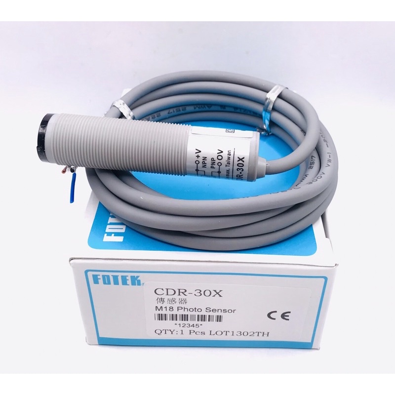 CDR-30X FOTEK เซนเซอร์ตรวจจับวัตถุ 4 สาย NO-NPN&PNP ระยะตวรวจจับ 30mm ...