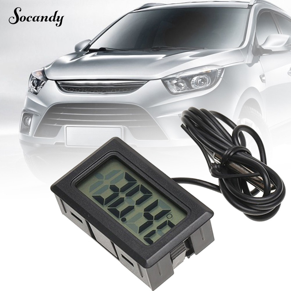 Socandy เครื่องวัดอุณหภูมิภายในรถยนต์จอแสดงผล Lcd - socandym1.th - ThaiPick