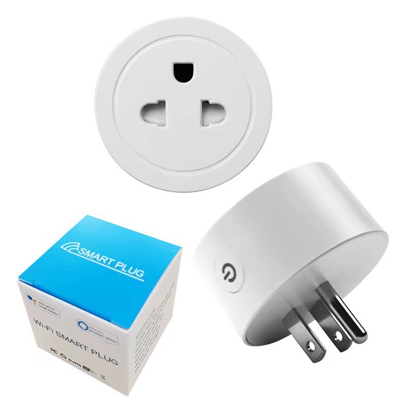 Wifi Smart Plug ปลั๊กรูกลม Tuya SmartLife รูเสียบUniversal Smart Socket ควบคุมผ่านAPP | Shopee ...