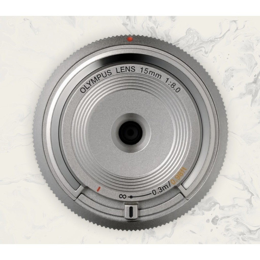 เลนส์ Olympus BCL-1580 15mm Body Cap Lens Silver 15 mm f8.0 - kc ...