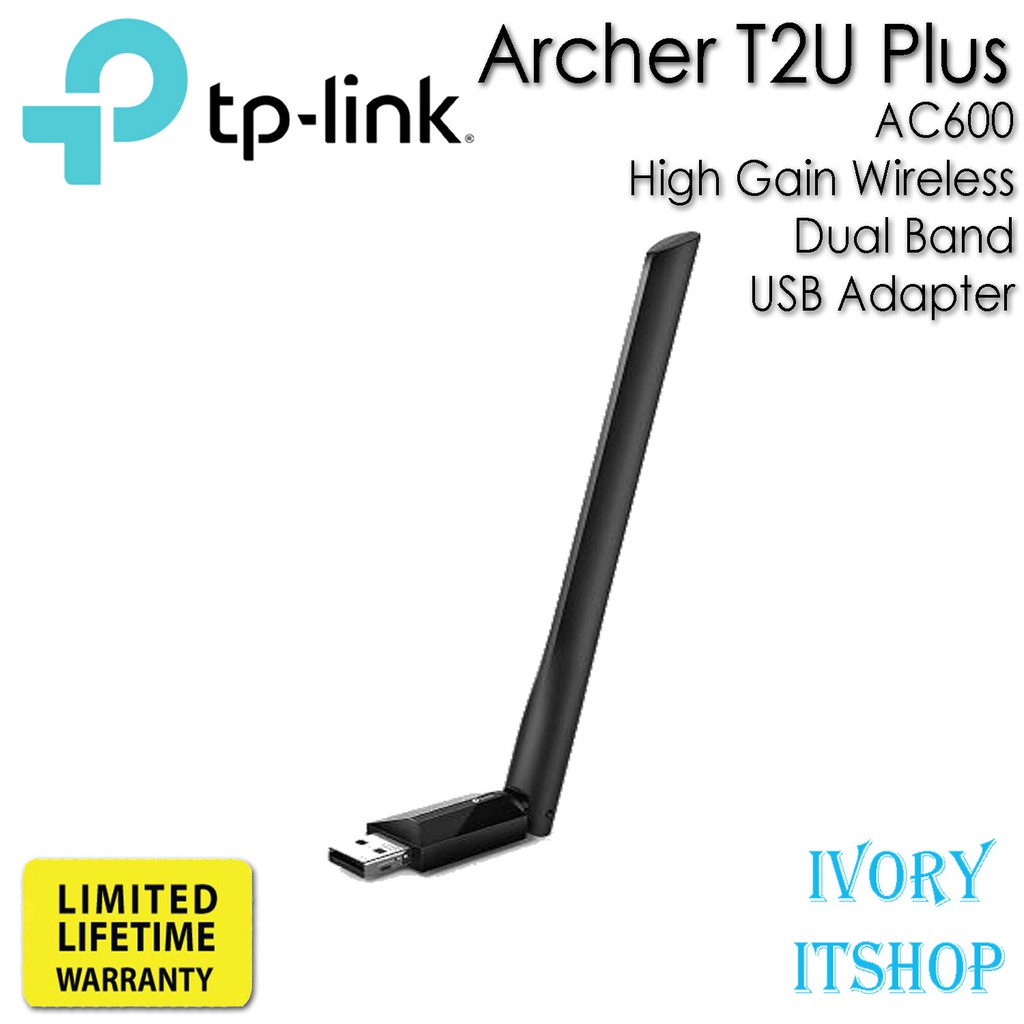 TP-Link Archer T2U Plus อุปกรณ์รับสัญญาณ Wi-Fi (AC600 High Gain ...