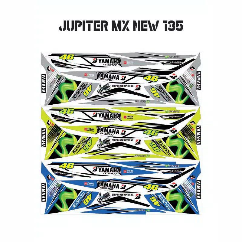สติ๊กเกอร์ Jupiter Mx New Njmx 135 Movistar สําหรับติดตกแต่ง ...