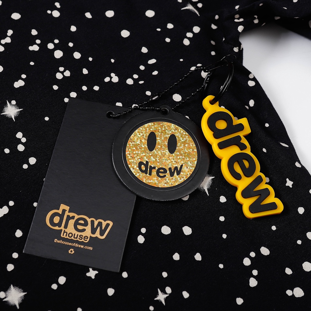 SR-STUDIO เสื้อยืดลําลอง แขนสั้น พิมพ์ลายตัวอักษร Drew Smiley Face ...