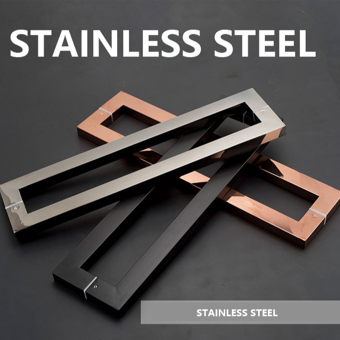 1000mm Solid Standoffs Heavy-Duty Stainless Steel Push Pull Door Handle ...