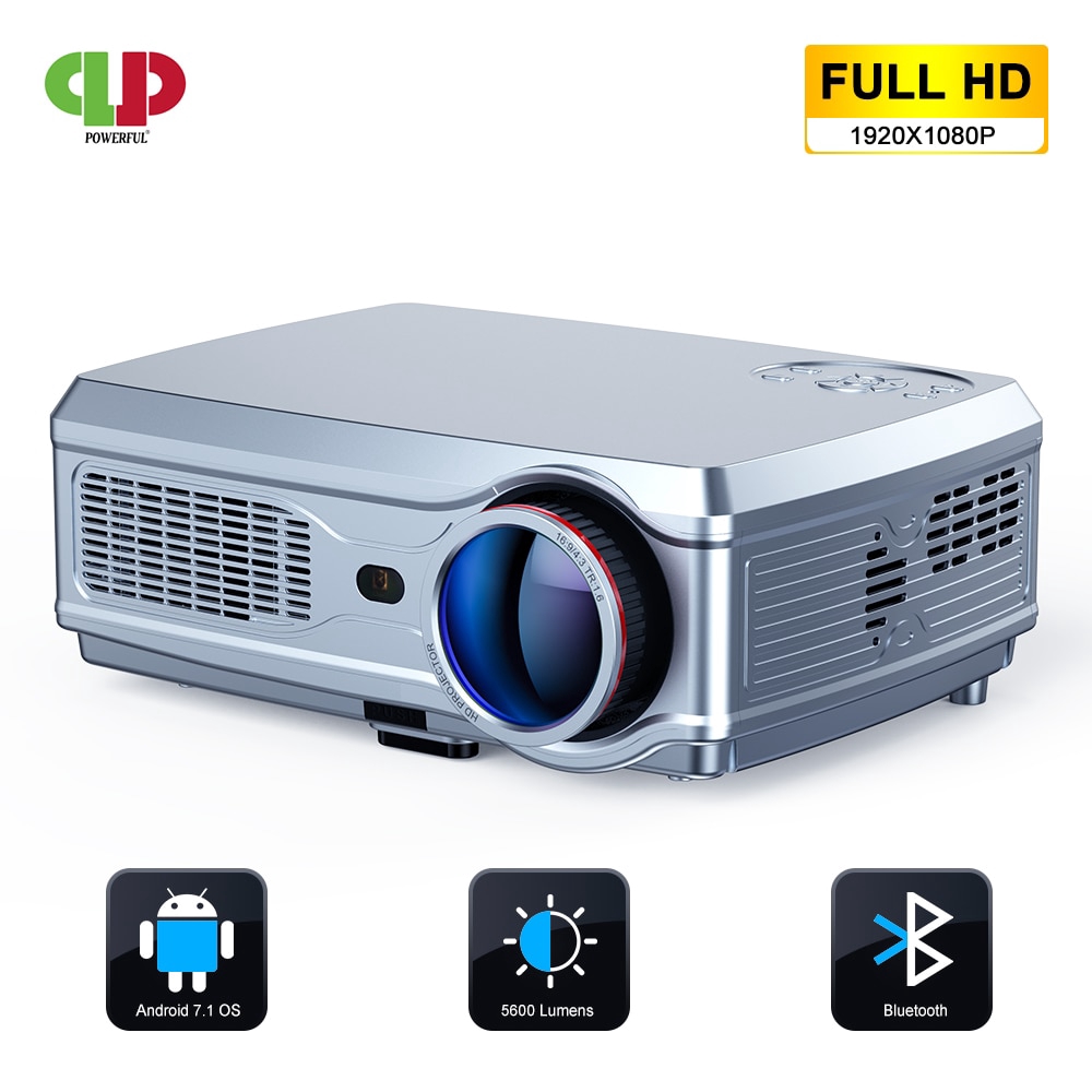 POWERFUL Full HD Projector 1920*1080P LED proyector Android 7.1(2G+16G ...