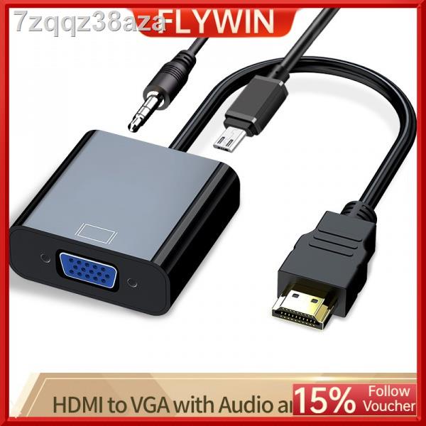 HDMI to VGA with Audio and USB Cable Adapter HD Video Converter for ...