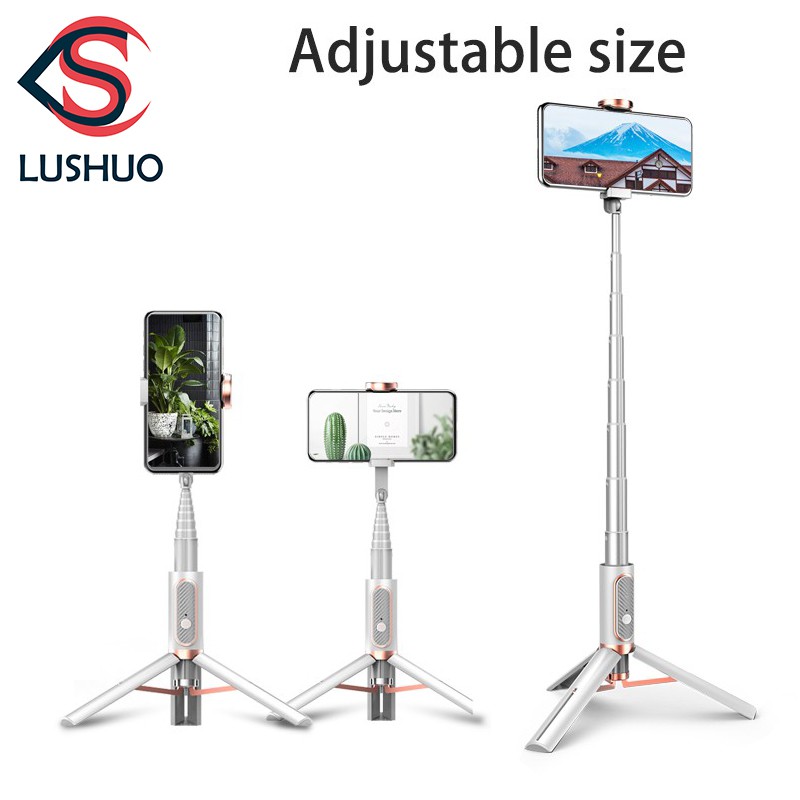 LUSHUO Bluetooth Selfie Stick Portable Handheld Smart Phone Camera ...