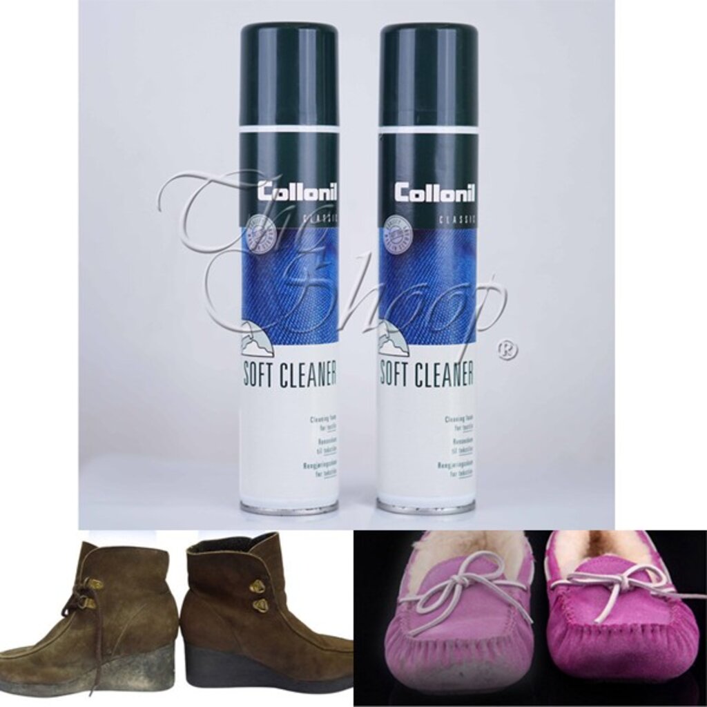 Collonil Soft Cleaner 200 ml. โฟมทำความสะอาดผ้า หนังกลับ หนังขนสั้น ...