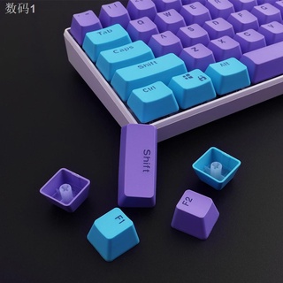 【ข้อเสนอพิเศษ】 ﺴBlue purple Keycap,Topwang 61 PBT keycaps Specials ...