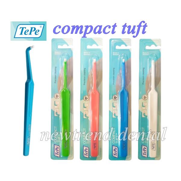 แปรงกระจุกเดียวเทเป้ Tepe compact tuft (คละสี) - newtrend.dental - ThaiPick