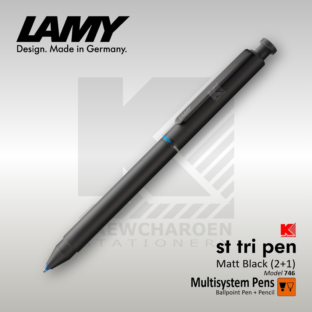 ปากกา 3 ระบบ LAMY st tri pen Black [Model 746] ด้ามสีดำด้าน | Shopee ...