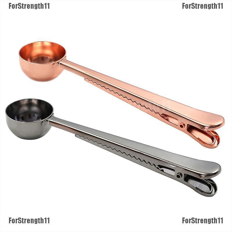 FOR Coffee Measuring Scoop With Bag Clip Sealing Tea Milk Powder ...