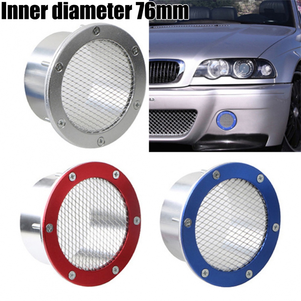 76mm Car Front Bumper Air Vent Duct Grille Inlet Cold Air Intake ...