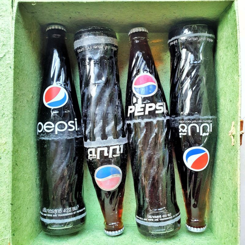[สุดยอดของสะสม] Pepsi เป๊ปซี่ ขวดแก้วฝาจีบ ผลิตโดย เสริมสุข ของใหม่ยัง ...