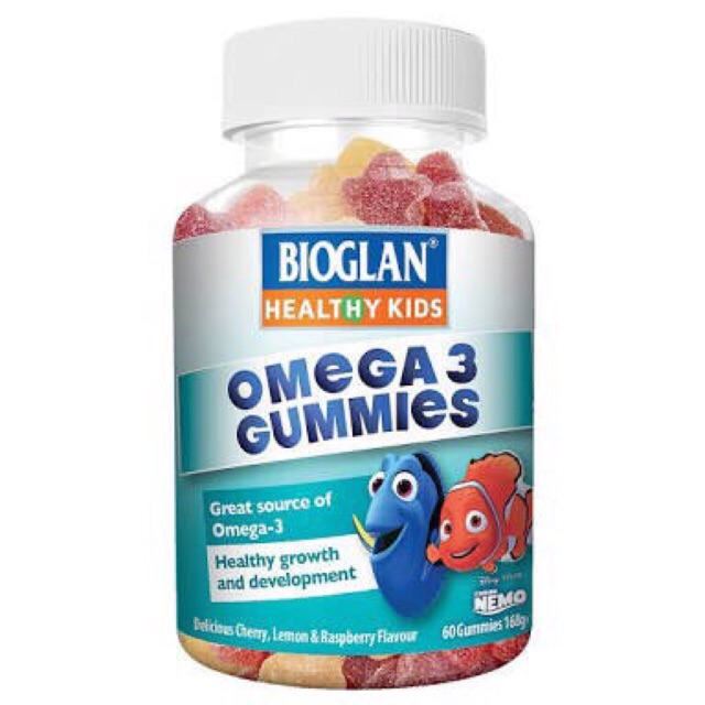 วิตามินกัมมี่บำรุงสมอง ระบบประสาท Bioglan Gummies Omega 3 Fish Oil ขนาด ...