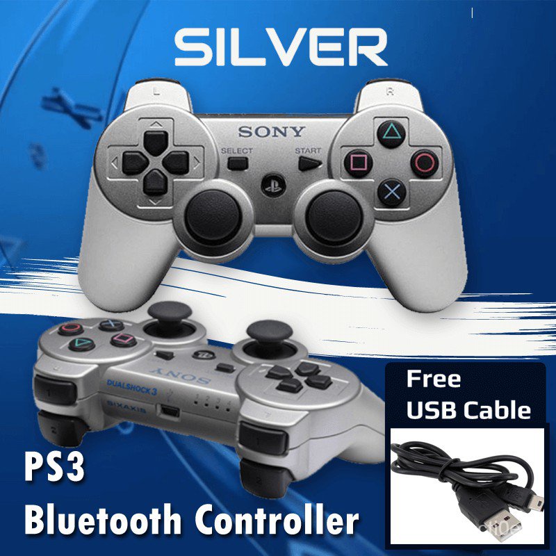 ZnLb QUALITYPS3 Controller Wireless Bluetooth FREE CHARGING CABLE Ship From Ready Stock ...
