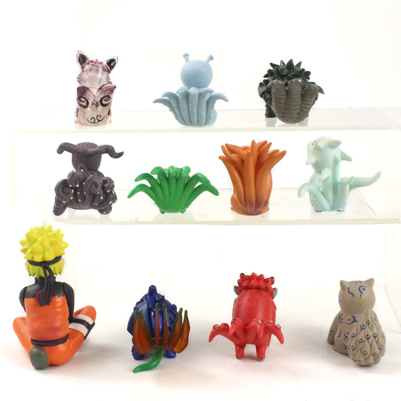 11pcsset Naruto Uzumaki bijuu Shukaku Gyuki Kurama Isobu Son Goku Kokuo ...