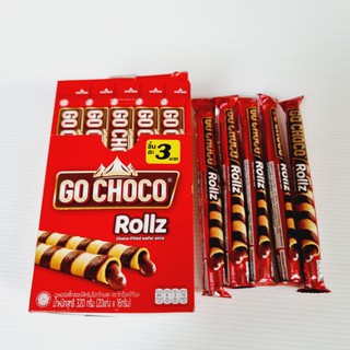 เวเฟอร์ สอดไส้ช็อคโกแลต โก ช็อคโก โรล 20 แท่ง go choco rollz | Shopee ...