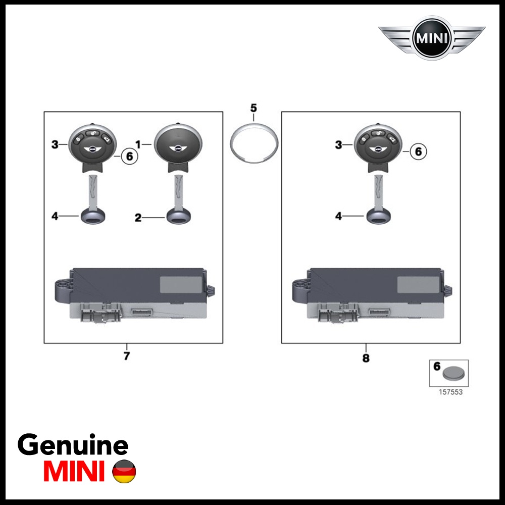 กรอบกุญแจแท้ แบบรุ่นnon-Keyless Keyless (กรอบเปล่าดอกกุญแจ) อะไหล่ Part ...