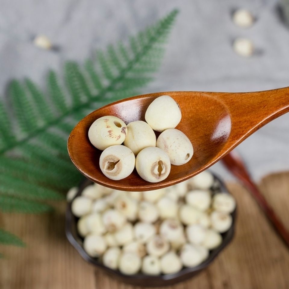 Xiangtan Natural Coreless White Lotus Seed ลอกผ่าน Core White Lotus ...