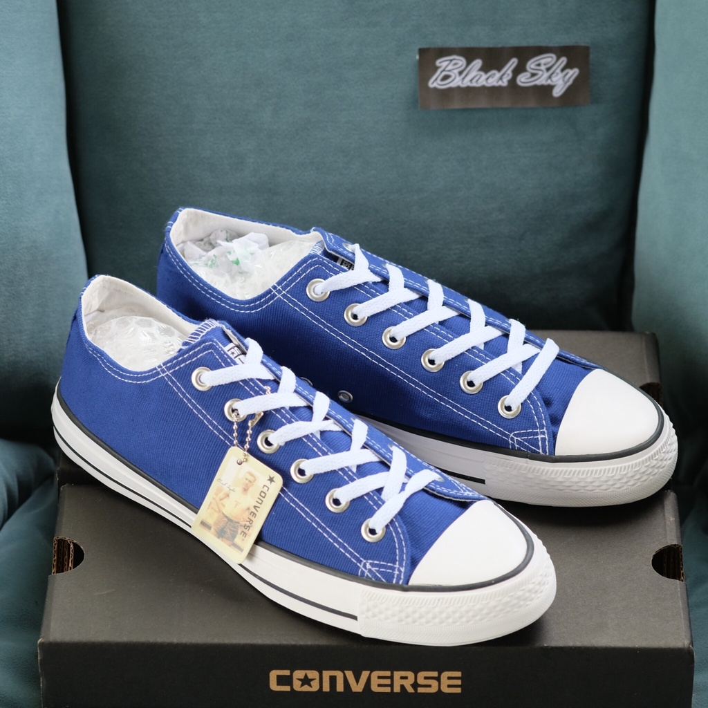 Converse All Star (Classic) ox - รุ่นฮิต สีน้ำเงิน รองเท้าผ้าใบ คอน ...
