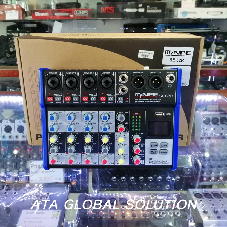มินิมิกเซอร์ Mynpe SE 62R MiNI MIXER NPE ตัวแปลงสัญญาณ อุปกรณ์แต่งเสียง ออดิโออินเตอร์เฟส ...
